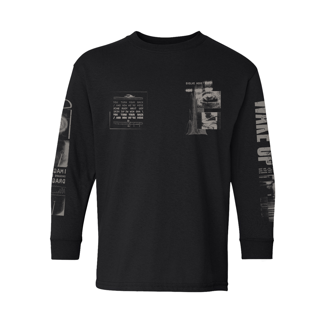 Wake Up Black Youth Long Sleeve - Imagine Dragons Official Store